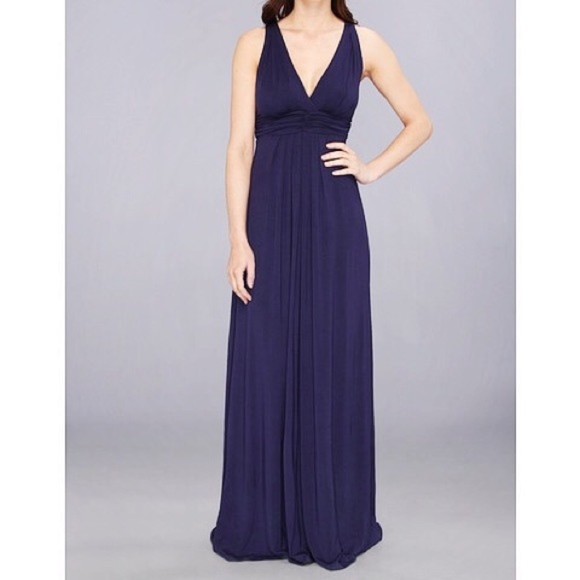 REVOLVE | Dresses | Revolve Tart Navy Blue Maxi Prom Formal Wedding ...